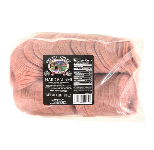 Hard Salami - Sliced WC 4 lb | Walnut Creek Foods