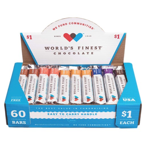 Counter Display - World's Finest Chocolate Bar 60 ct (Assorted ...